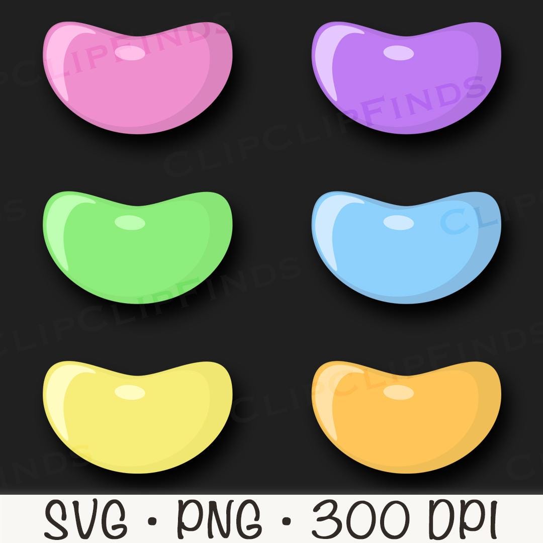 Jelly Beans SVG, Jelly Beans PNG Clipart, Easter Jelly Beans, Instant ...