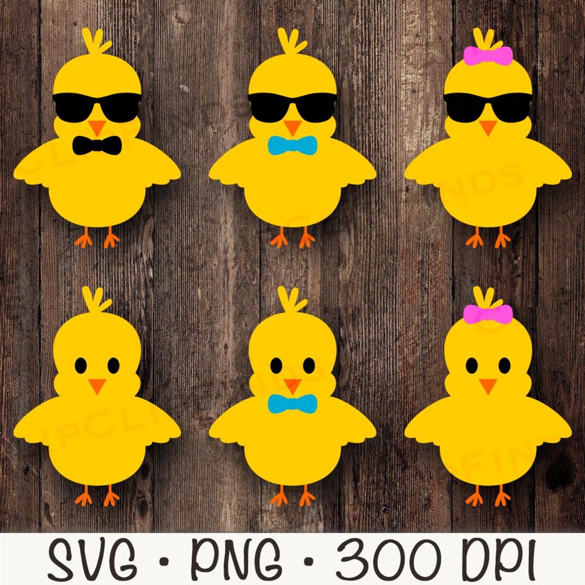 Cool Baby Chicks, Chicks With Sunglasses, Boy Chick, Girl Chick, SVG ...