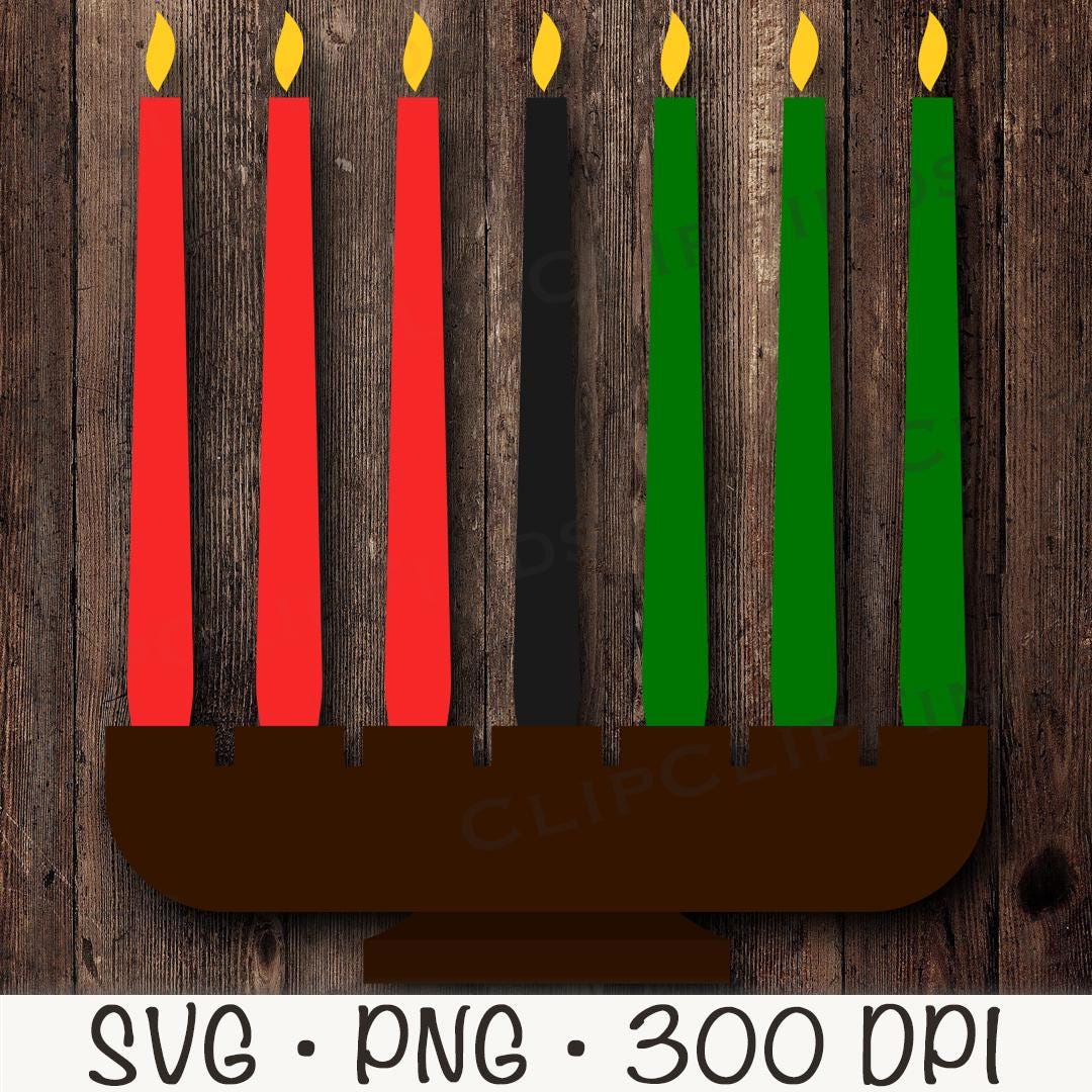 Kwanzaa Kinara, Wooden Kinara, Kinara PNG, SVG Vector Cut File ...