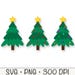 Christmas Tree Clipart, Tree With Star Topper, Ornament, Bauble, Modern ...