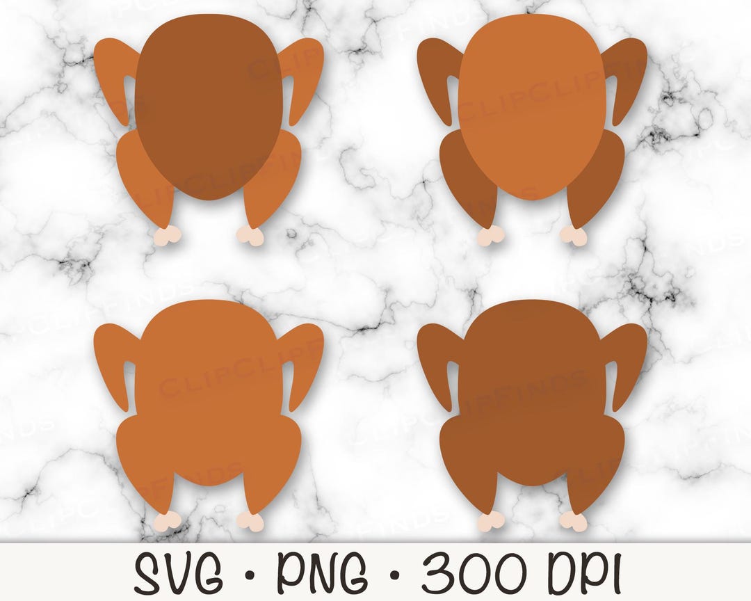Thanksgiving Roasted Turkey, SVG Vector Cut File and PNG Transparent ...