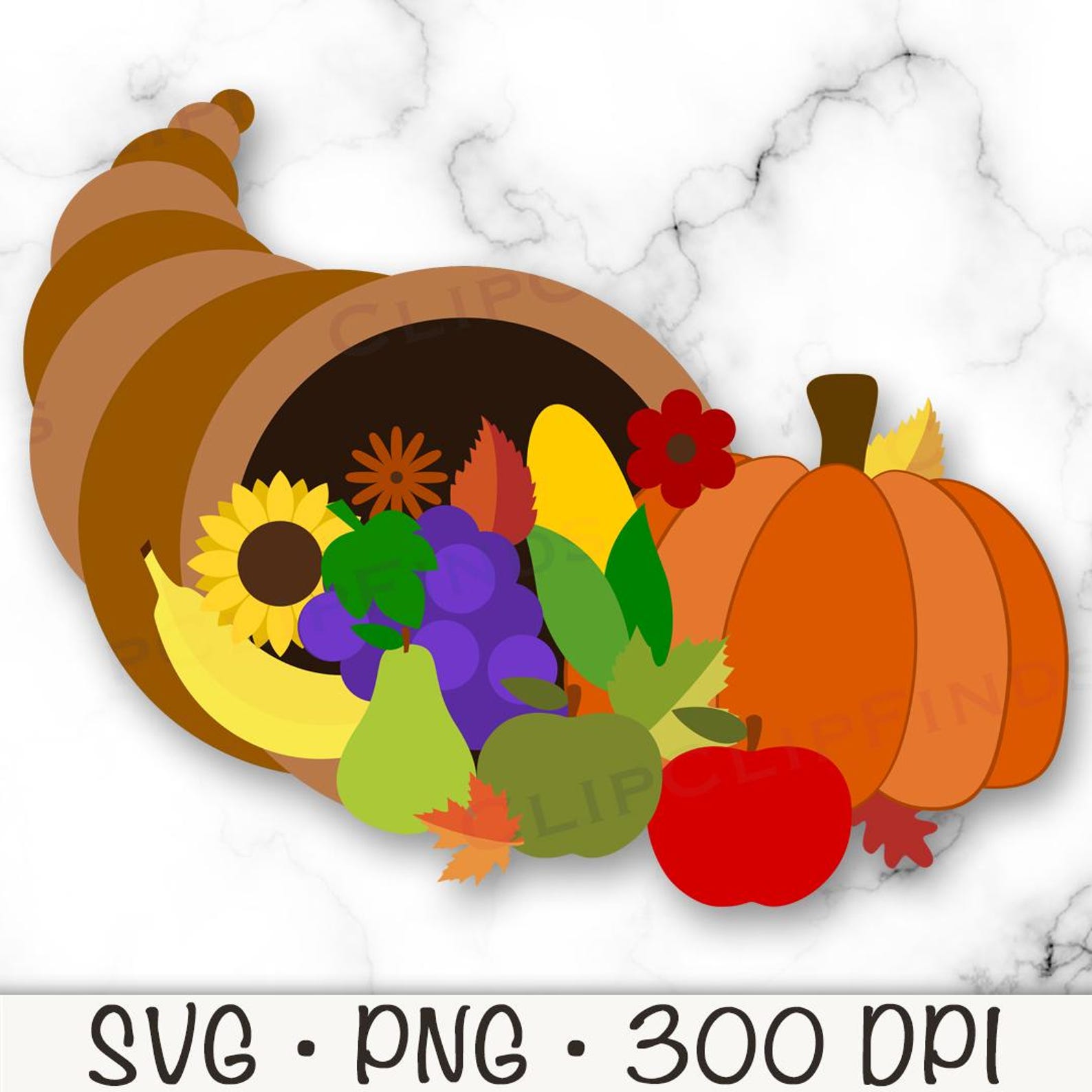 Cornucopia SVG, Thanksgiving Dinner, Cornucopia PNG, Cornucopia Clip ...