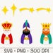 3 Kings, Cute 3 Kings, 3 Wise Men, Nativity Star, Tres Reyes Magos, SVG ...