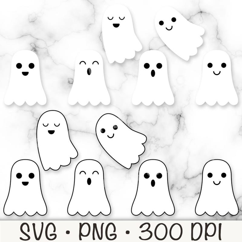 Ghost Clip Art Outline - Etsy