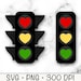 Heart Traffic Light, Traffic Light Love, Valentine's Day, SVG, PNG ...