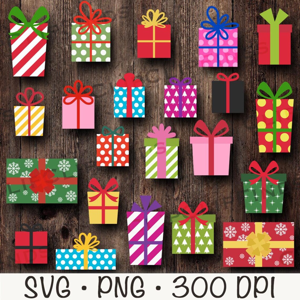 Christmas Presents SVG, Christmas Gifts PNG, Christmas Gifts Clipart ...