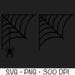Corner Spider Web/hanging Spider Bundle SVG Vector File and PNG ...