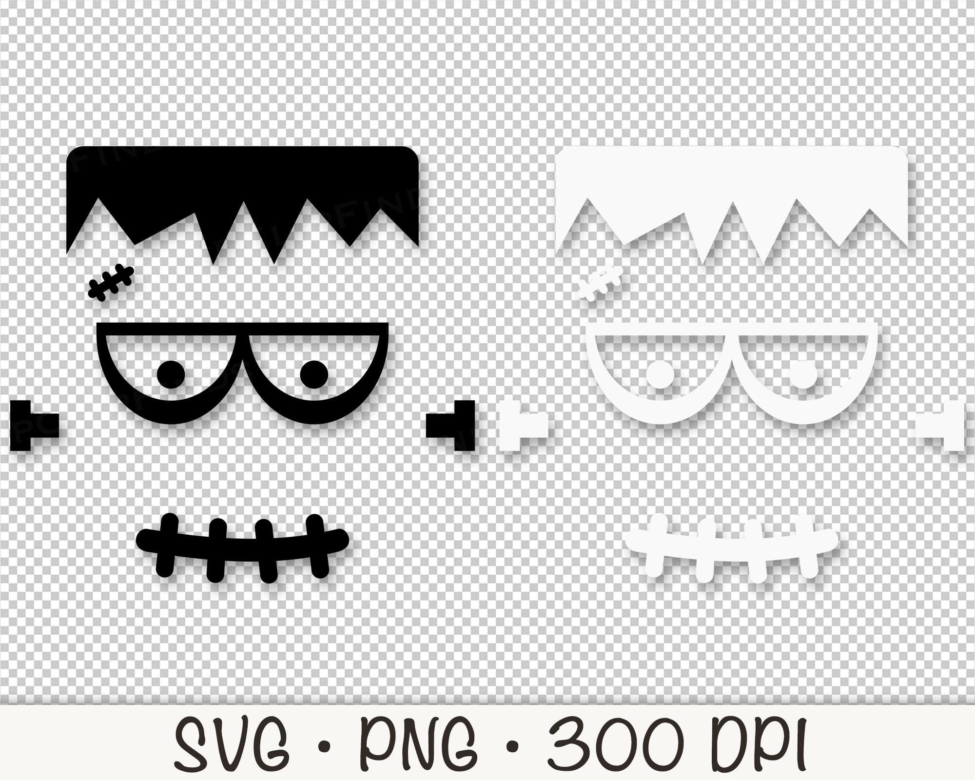 Frankenstein Face SVG, Frankenstein Face PNG, Halloween Sublimation ...