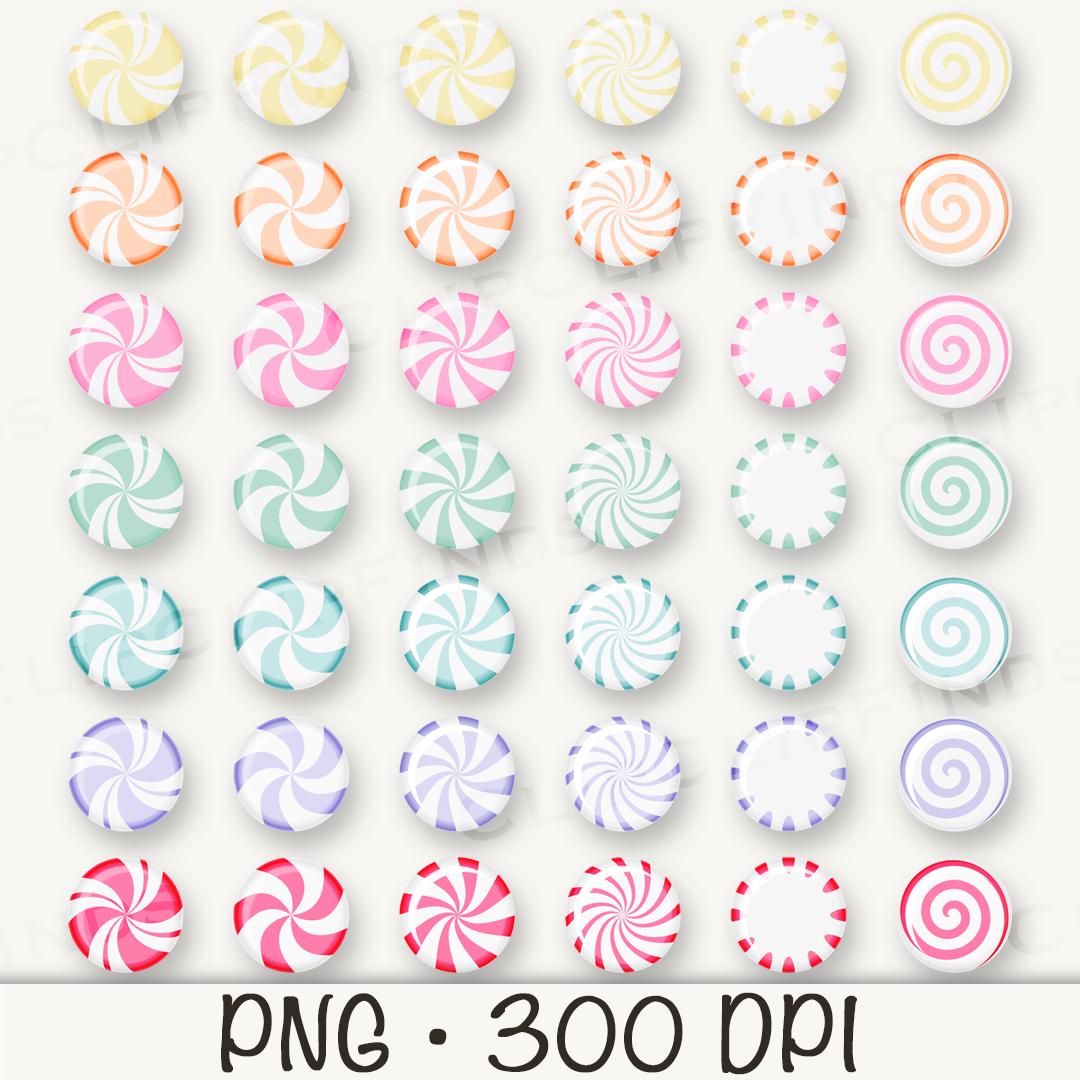 Peppermint Candy, Pastel Peppermint PNG, Peppermint Swirl, Peppermint ...
