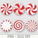 Peppermint Candy Clipart, Peppermint Candy PNG, Red Peppermint ...