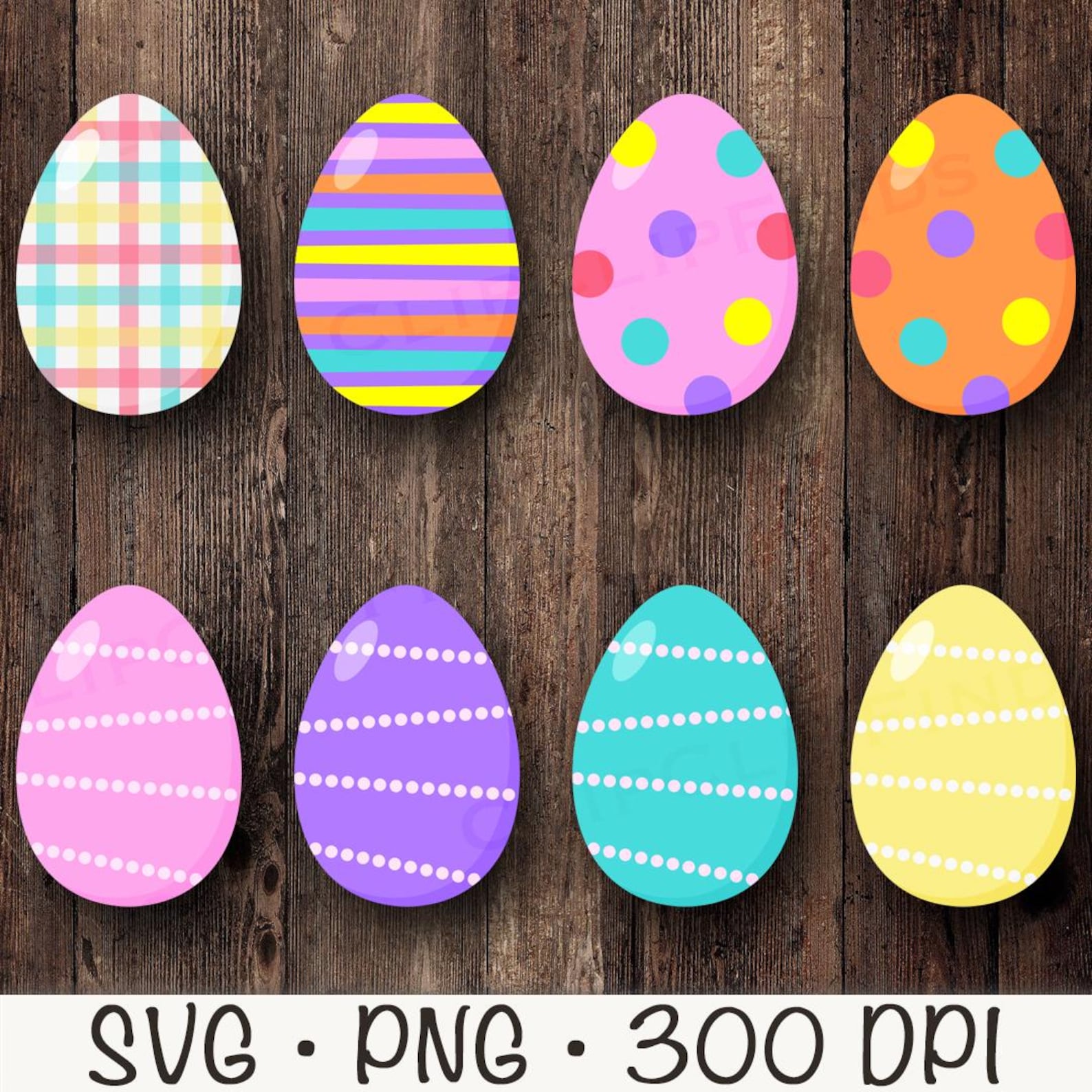 Easter Eggs Clipart, Easter Eggs PNG, Colorful Easter Eggs, Easter Eggs ...