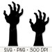 Zombie Hand SVG, Zombie Hand PNG, Zombie Hand Silhouette, Zombie Hand ...