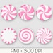 Peppermint Candy Clipart, Peppermint Candy PNG, Pink Peppermint ...