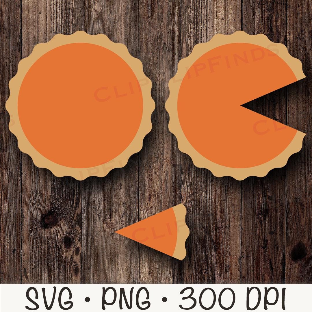 Pumpkin Pie SVG, Pumpkin Pie PNG, Pumpkin Pie Clipart, Pie Slice, Whole ...