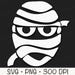 Mummy Face SVG, Mummy Face PNG, Sublimation, Halloween Face, Instant ...