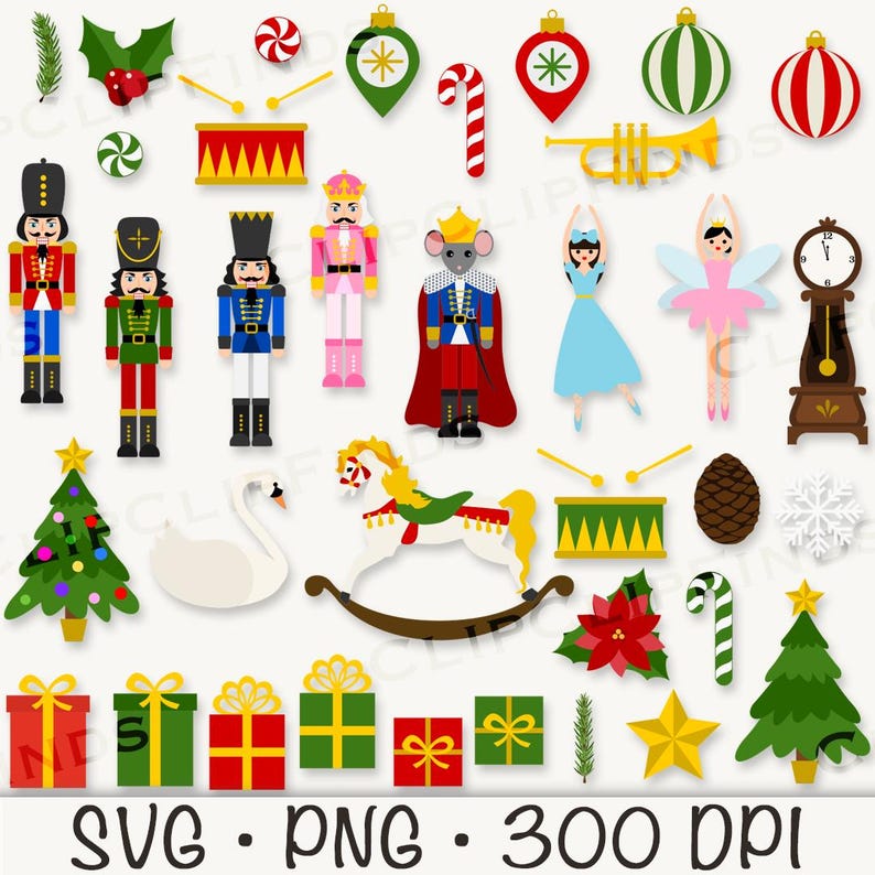 Nutcracker Clipart Bundle, Nutcracker PNG, Nutcracker SVG, Instant ...
