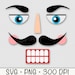 Nutcracker Face SVG, Nutcracker Face PNG, Nutcracker Face Sublimation ...