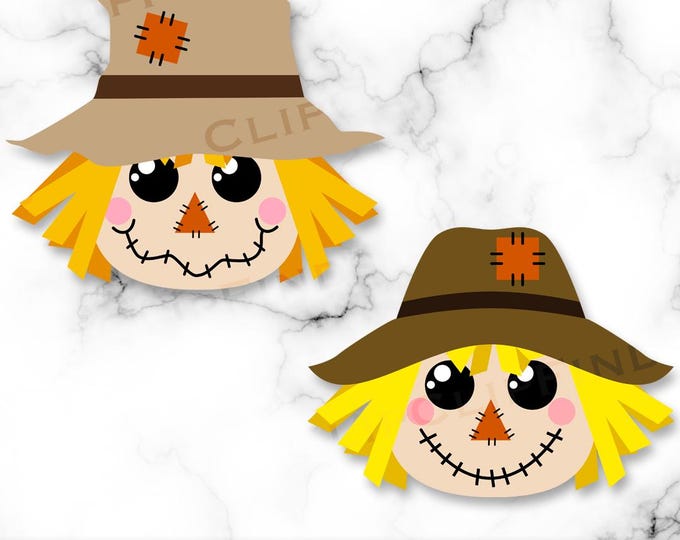 INSTANT Download. Cute Scarecrow Face Svg Cut File. Personal and ...
