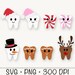 Christmas Tooth Fairy, Santa Claus Tooth Bag SVG, PNG, Dentist, Boy ...