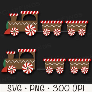 Christmas Gingerbread Train SVG, Gingerbread Train PNG Clip Art ...
