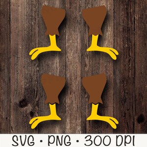 Turkey Legs SVG, Turkey Feet PNG, Turkey Monogram, Standing Legs ...