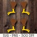 Turkey Legs SVG, Turkey Feet PNG, Turkey Monogram, Standing Legs ...
