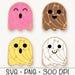 Spooky Concha Ghosts PNG, Pantasmas SVG, Pan Dulce, Dia De Los Muertos ...