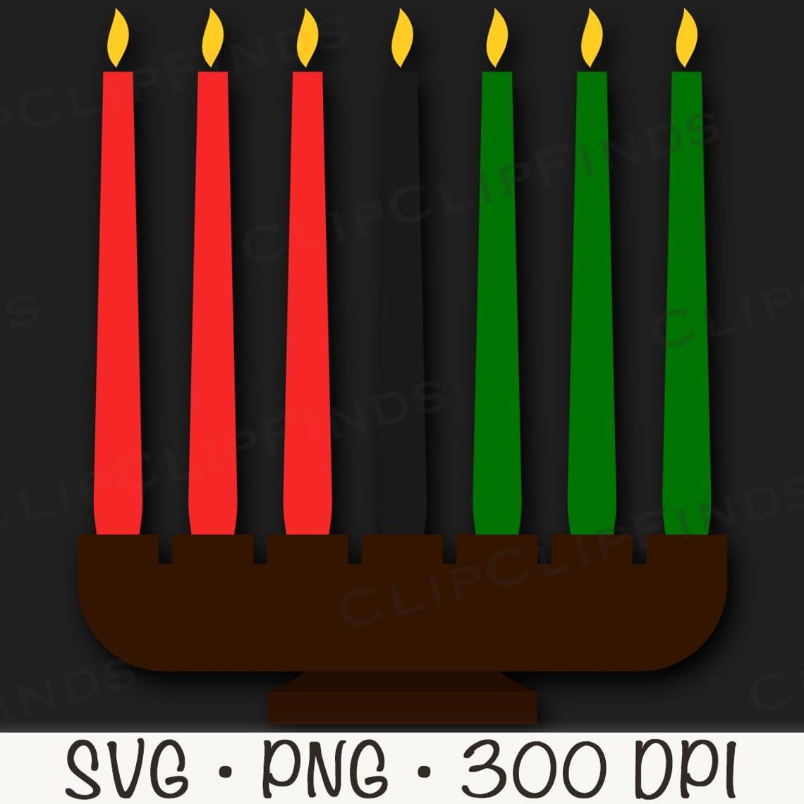Kwanzaa Kinara, Wooden Kinara, Kinara PNG, SVG Vector Cut File ...