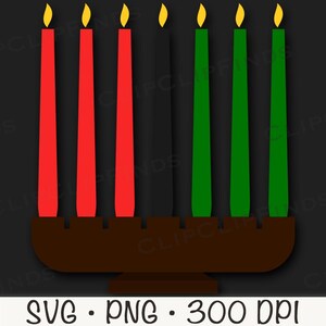 Kwanzaa Kinara, Wooden Kinara, Kinara PNG, SVG Vector Cut File ...