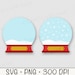 Winter Snow Globes SVG, Blank Snow Globes PNG, Snow Globes Clipart ...