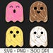 Spooky Concha Ghosts PNG, Pantasmas SVG, Pan Dulce, Dia De Los Muertos ...