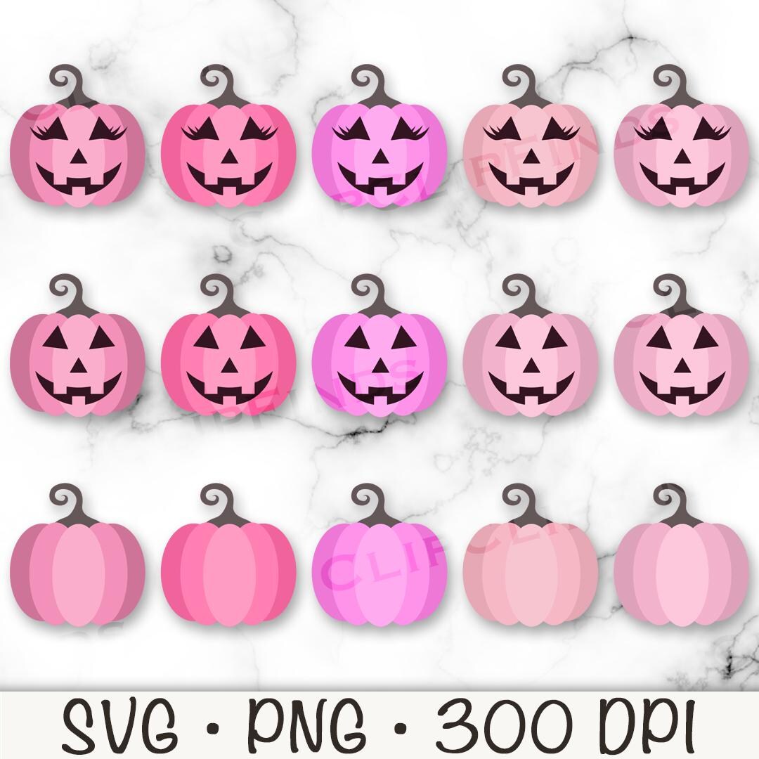 Pink Pumpkin PNG, Girl Pumpkin With Lashes, Halloween Clip Art ...