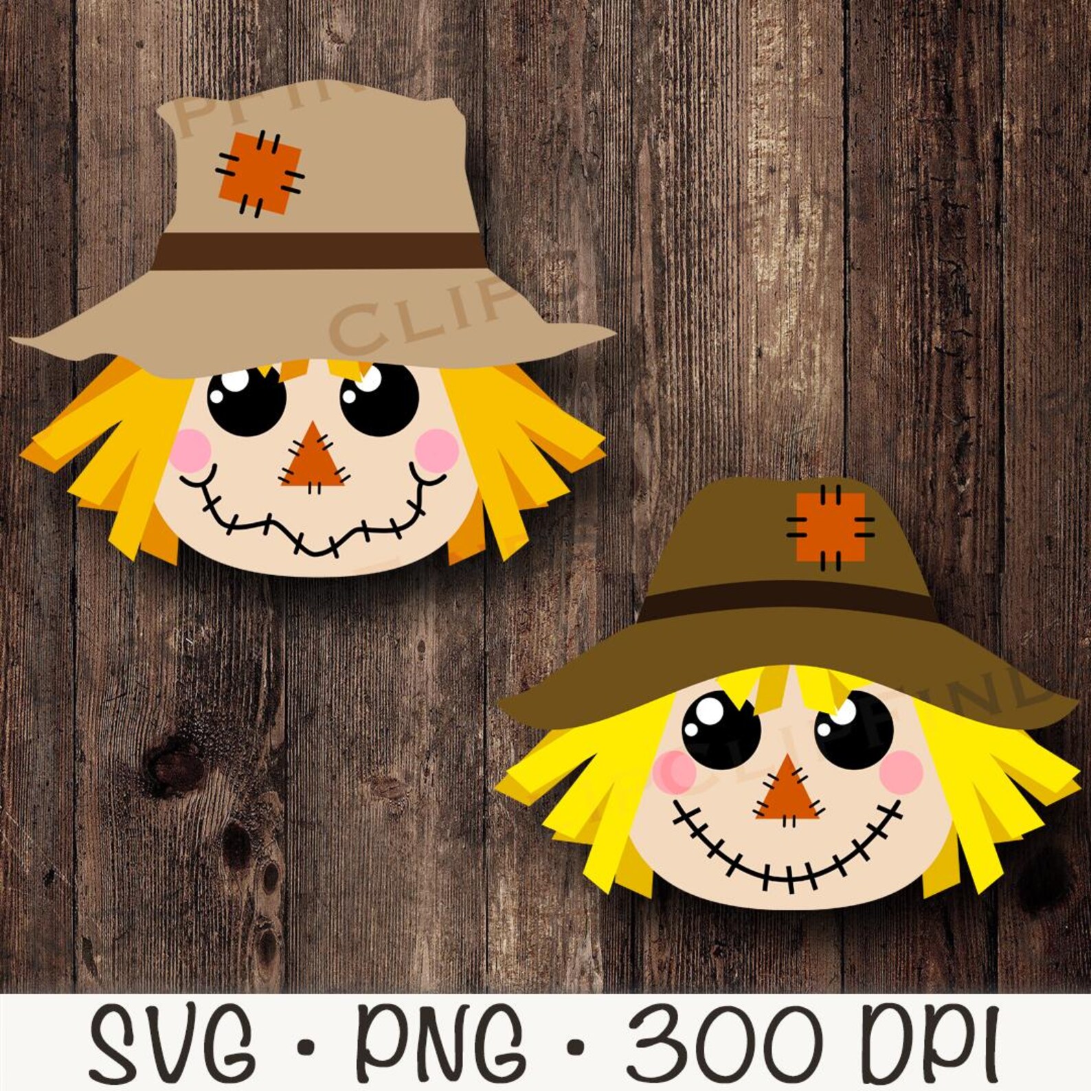 Scarecrow Face SVG, Scare Crow Head PNG, Scarecrow Clipart, Cute ...