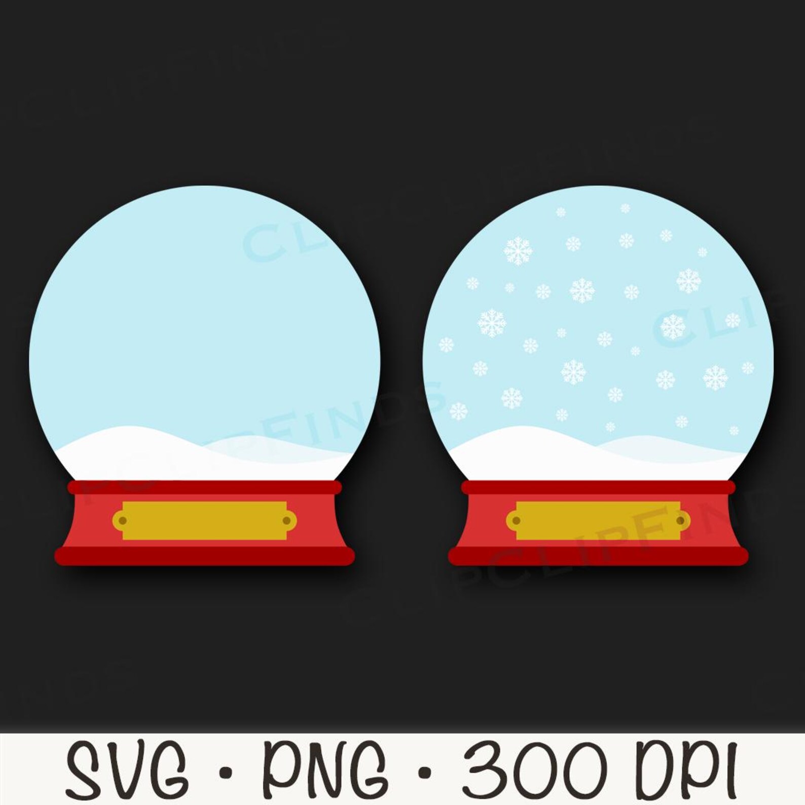 Winter Snow Globes SVG, Blank Snow Globes PNG, Snow Globes Clipart ...