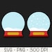Winter Snow Globes SVG, Blank Snow Globes PNG, Snow Globes Clipart ...
