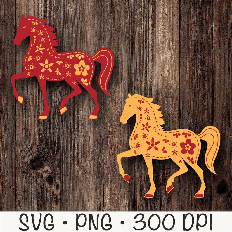 Chinese New Year 2026, Year of the Horse, Zodiac Lunar Year, SVG, PNG ...