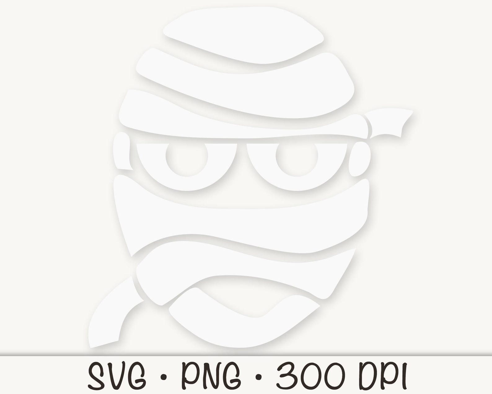 Mummy Face SVG, Mummy Face PNG, Sublimation, Halloween Face, Instant ...