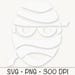 Mummy Face SVG, Mummy Face PNG, Sublimation, Halloween Face, Instant ...