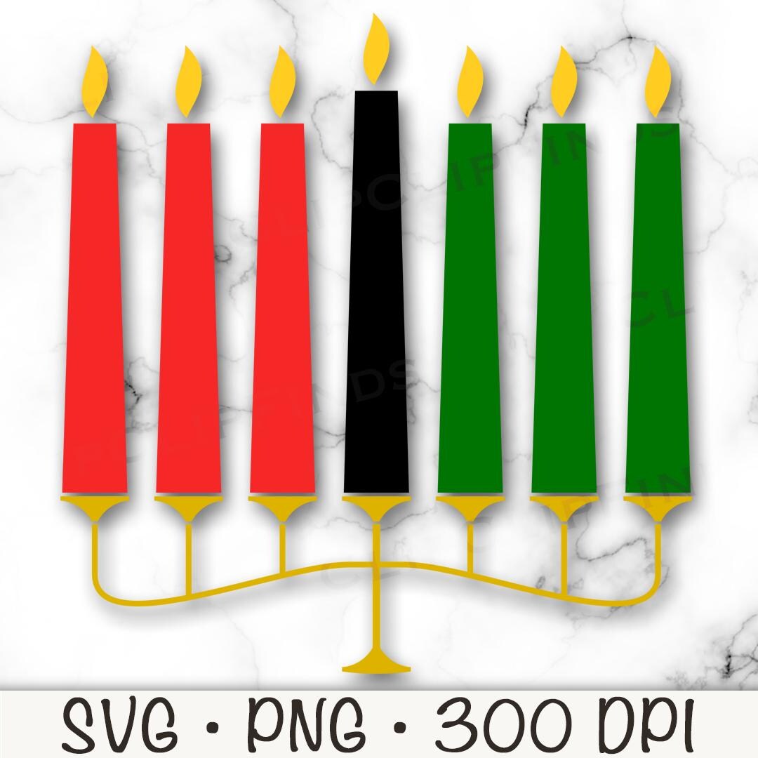 Kwanzaa Kinara, SVG Vector Cut File and PNG Transparent Background ...