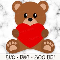 Valentines Svg Bundle, Valentine Bear Svg, Valentines Animals, Love ...