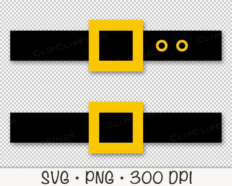 Santa Claus Belt SVG, Santa Belt PNG, Santa Belt Clipart, Elf Belt ...