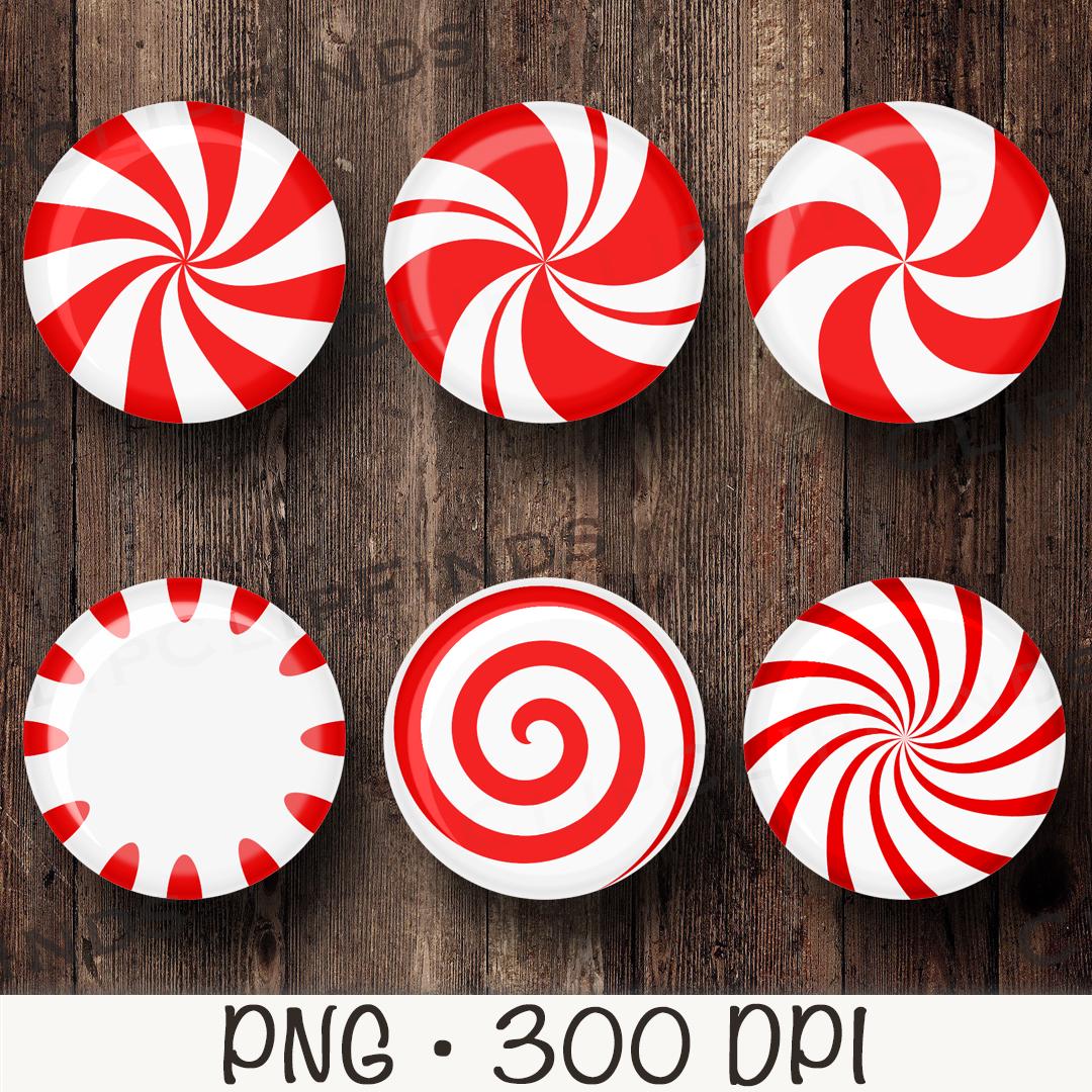 Peppermint Candy Clipart, Peppermint Candy PNG, Red Peppermint ...
