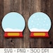Winter Snow Globes SVG, Blank Snow Globes PNG, Snow Globes Clipart ...