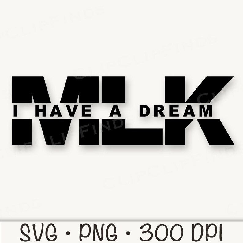 Martin Luther King Jr. SVG, PNG, Split Frame, I Have A Dream ...
