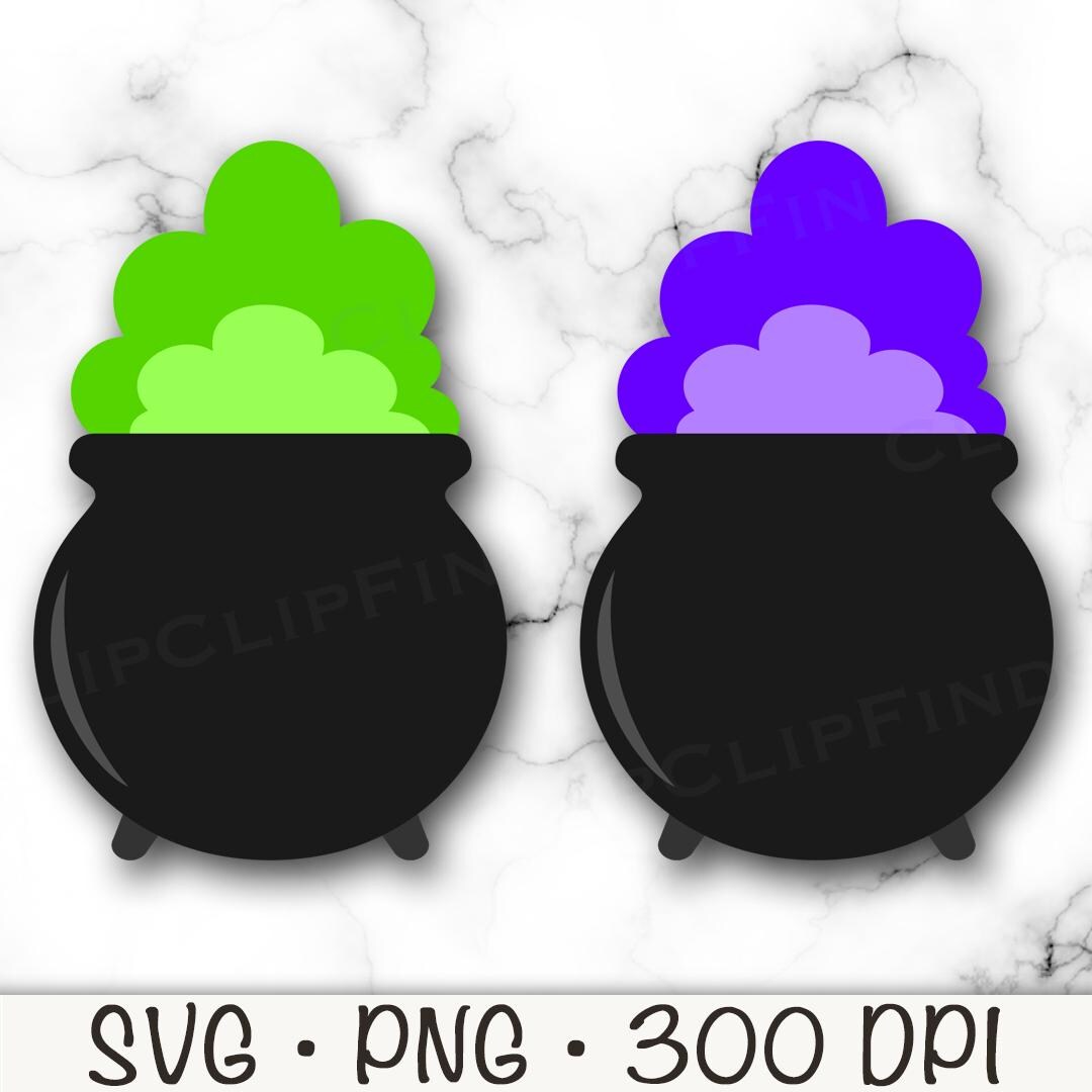 Cauldron SVG, Witch Pot PNG, Cauldron Clipart, Halloween Cauldron,witch ...
