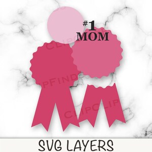Number One Mom SVG, #1 Mom PNG, Award Ribbon, Mother's Day Png, Mother ...