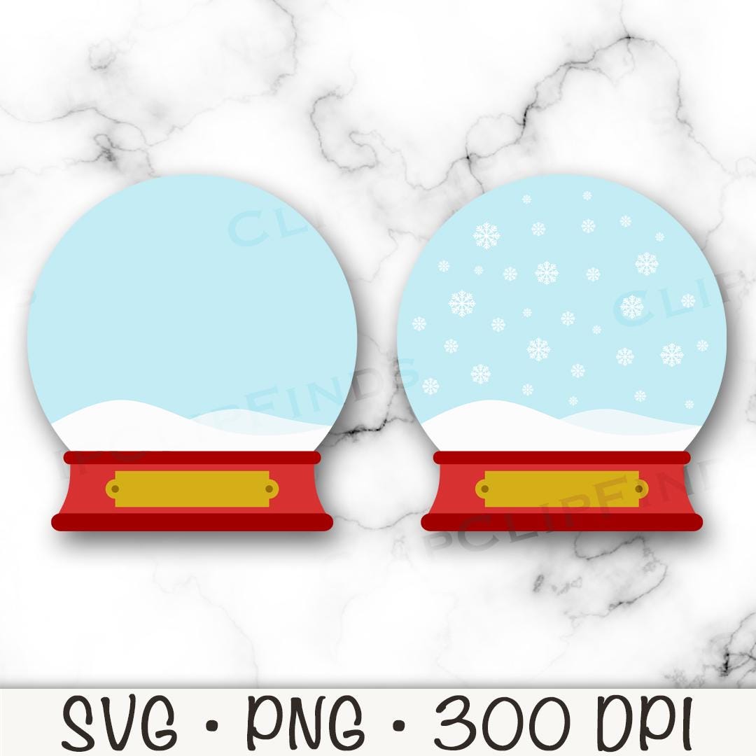 Winter Snow Globes SVG, Blank Snow Globes PNG, Snow Globes Clipart ...