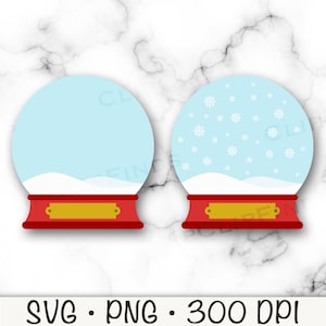 Winter Snow Globes SVG, Blank Snow Globes PNG, Snow Globes Clipart ...