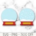 Winter Snow Globes SVG, Blank Snow Globes PNG, Snow Globes Clipart ...