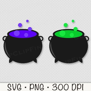 Halloween Cauldron SVG, Witch Pot PNG, Cauldron Clipart, Witch Brew ...